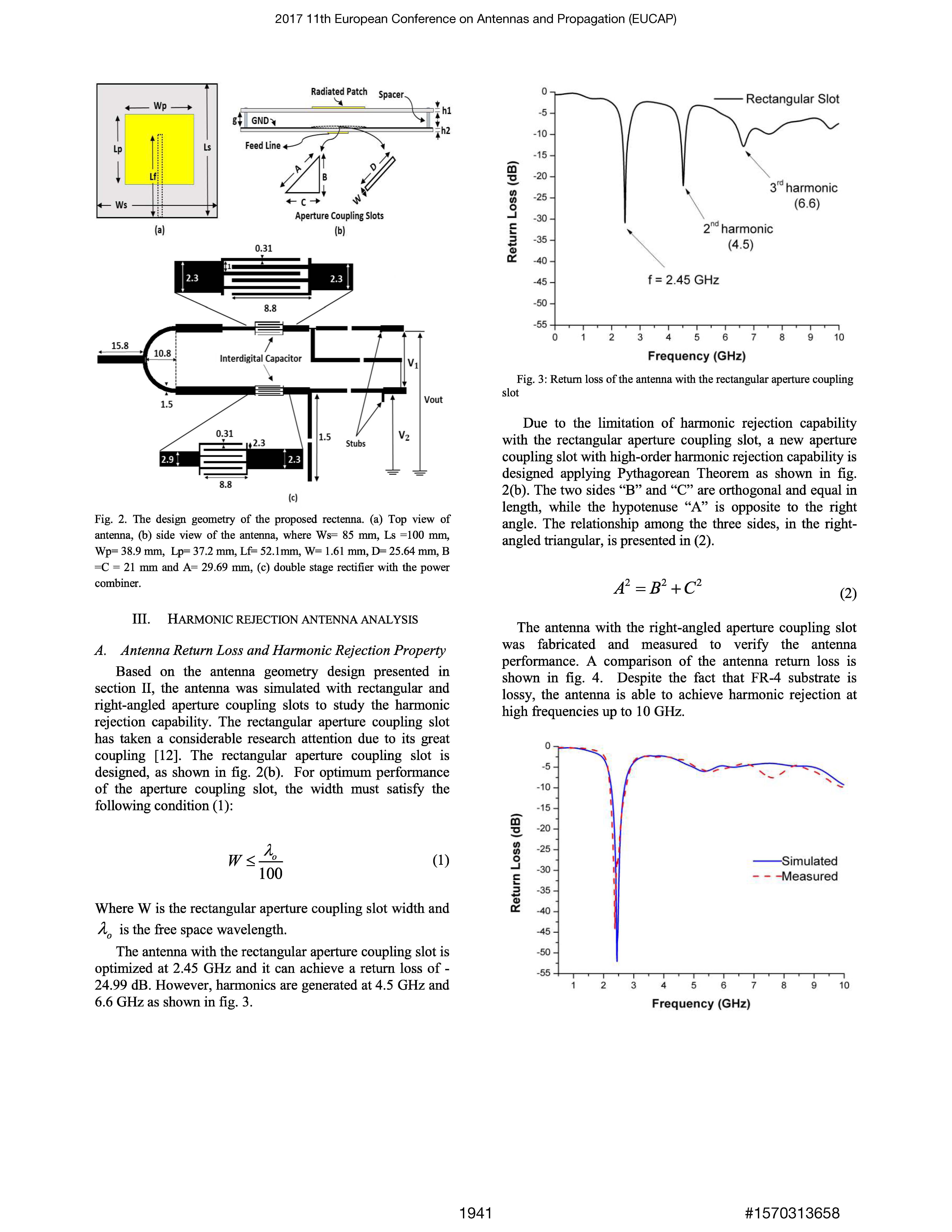 2.45GHz高效整流天线设计-CSDN博客